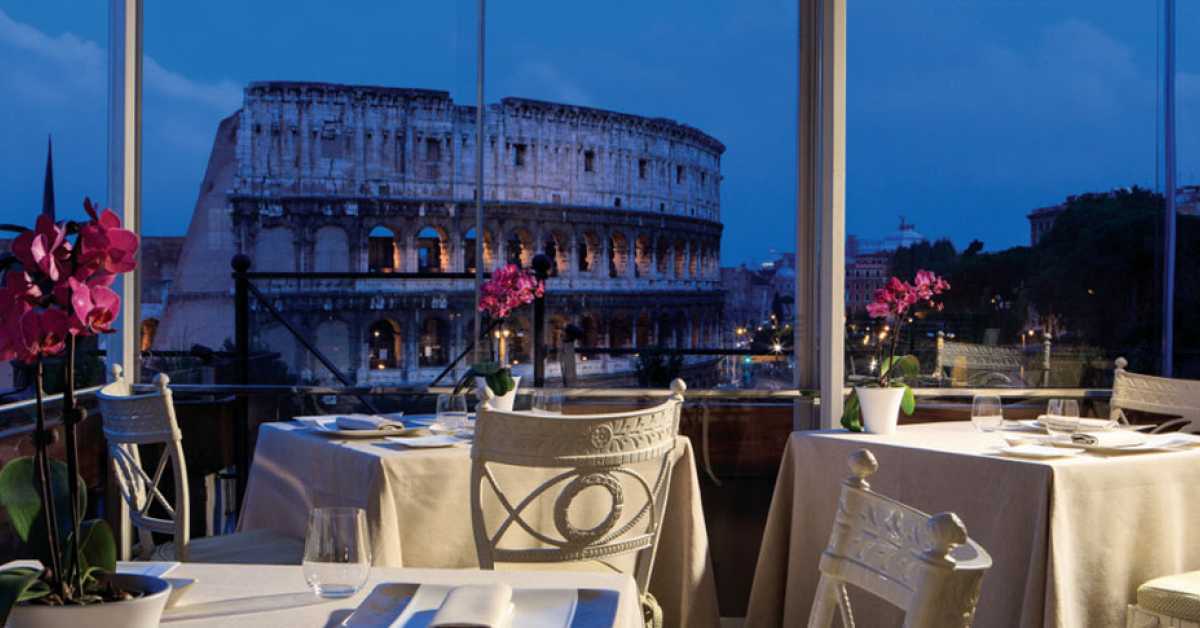 This is one of the most luxurious hotels in Rome. The view is breathtaking.