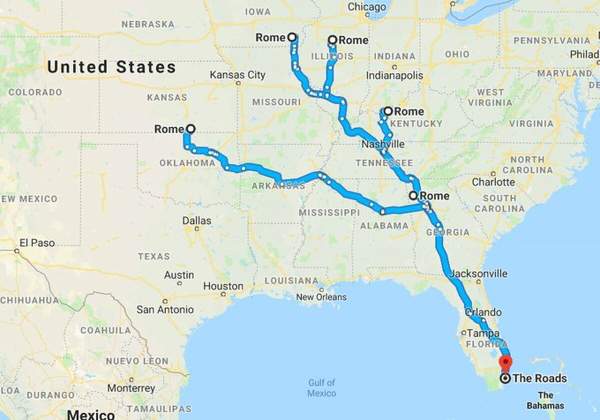 All Romes Lead to Roads, At Least in the US